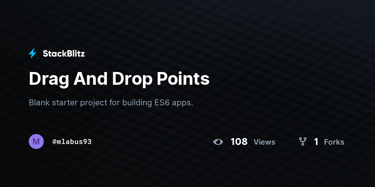 Drag And Drop Points - StackBlitz