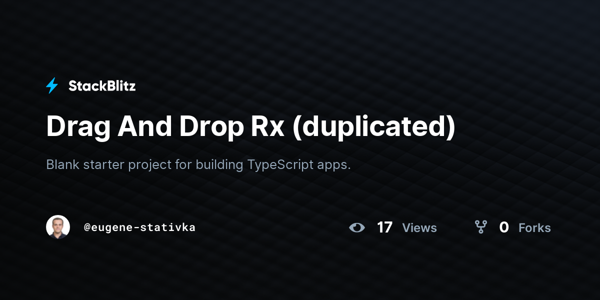 Drag And Drop Rx (forked) - StackBlitz Drag And Drop Rx (forked) - StackBlitz