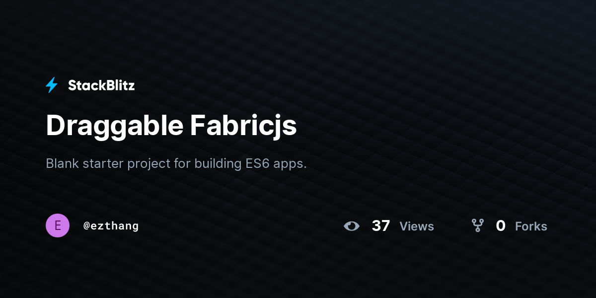 Draggable Fabricjs - StackBlitz Draggable Fabricjs - StackBlitz