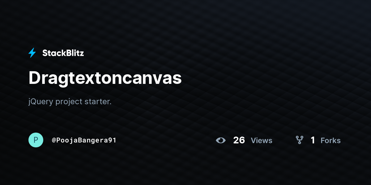 Dragtextoncanvas - StackBlitz