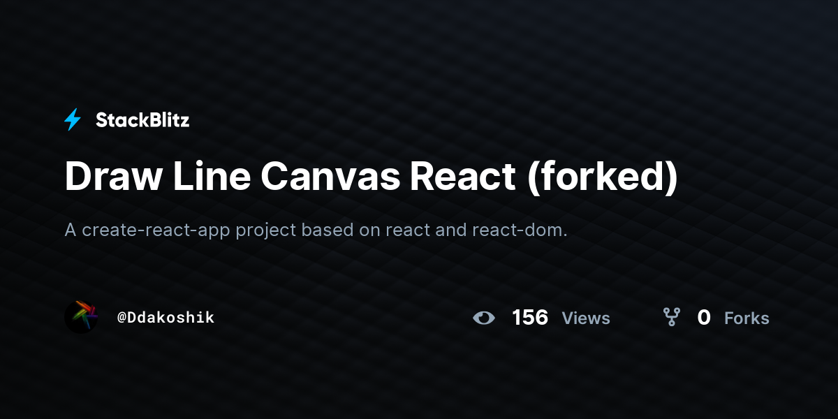 Draw Line Canvas React (forked) - StackBlitz