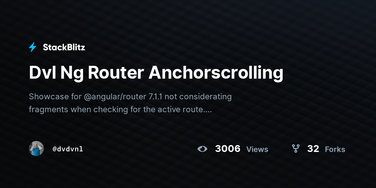 Dvl Ng Router Anchorscrolling - StackBlitz