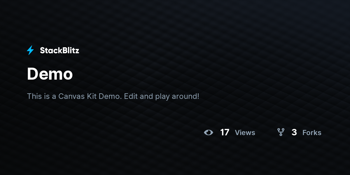 Demo - StackBlitz