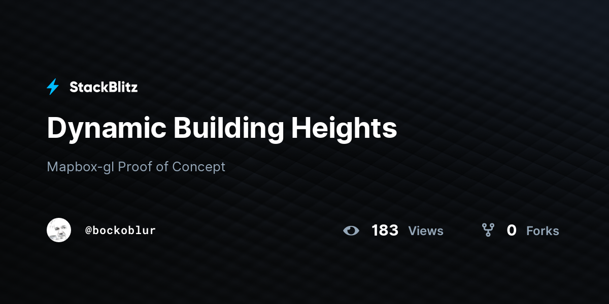 Dynamic Building Heights - StackBlitz