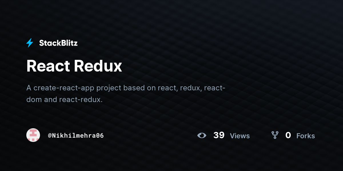 react-redux-stackblitz