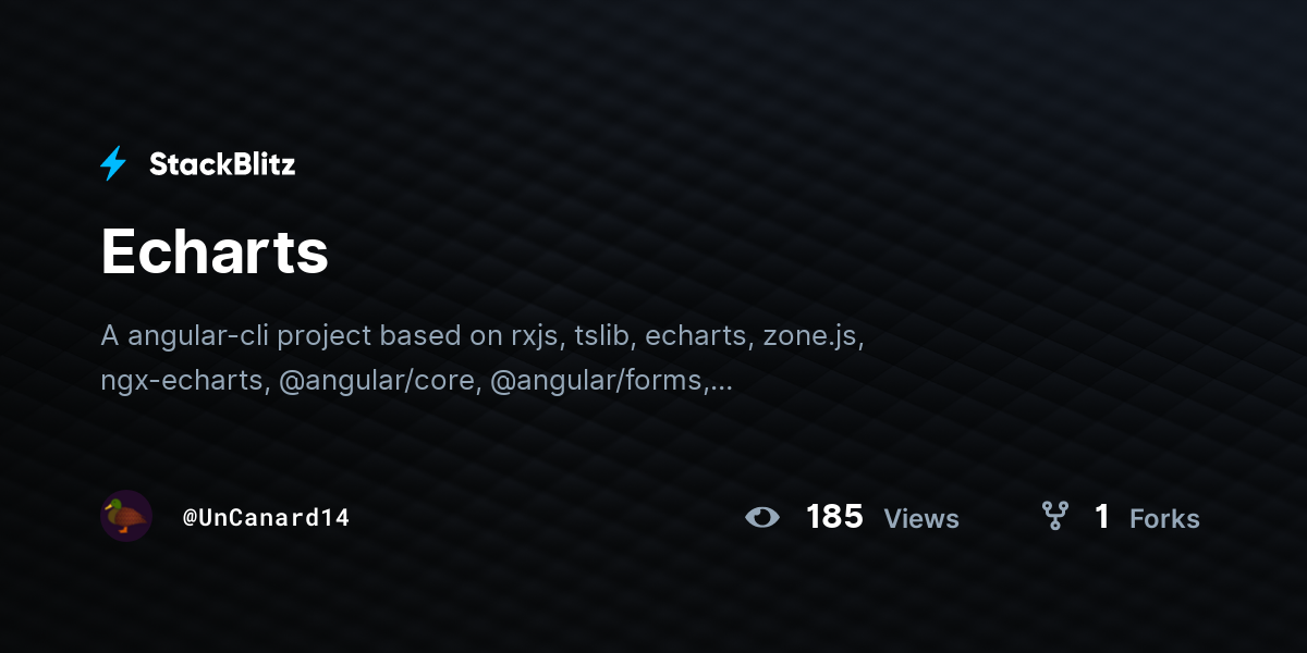Echarts - StackBlitz