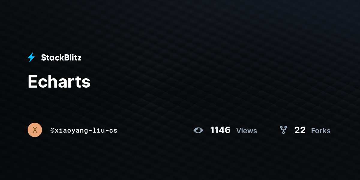 Echarts - StackBlitz