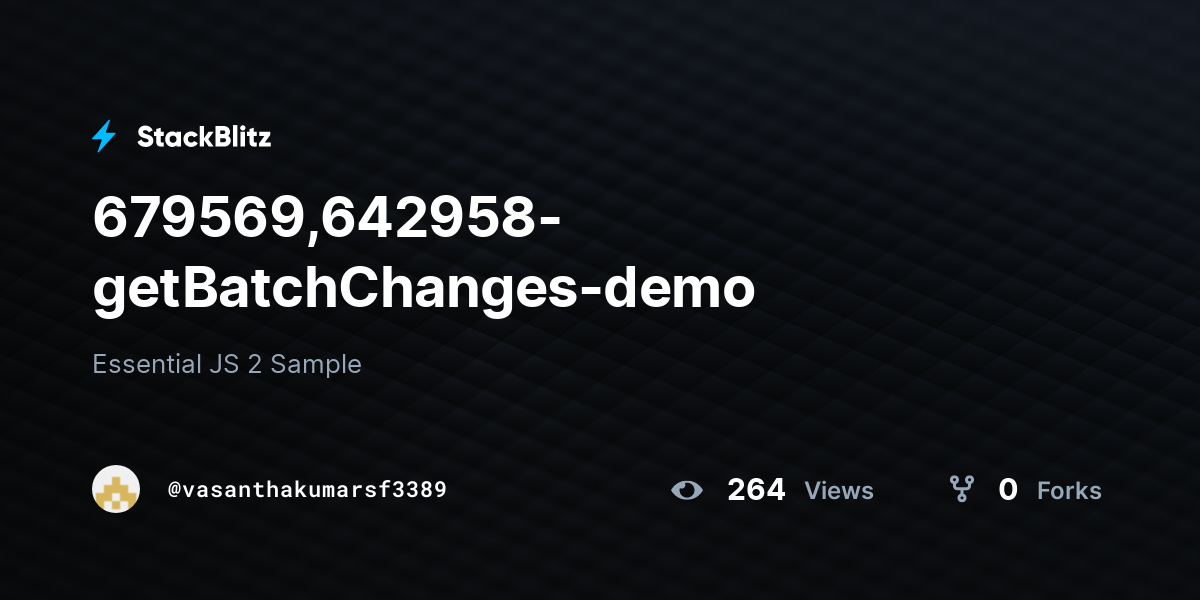 679569,642958-getBatchChanges-demo - StackBlitz