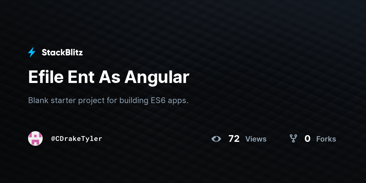 Efile Ent As Angular - StackBlitz