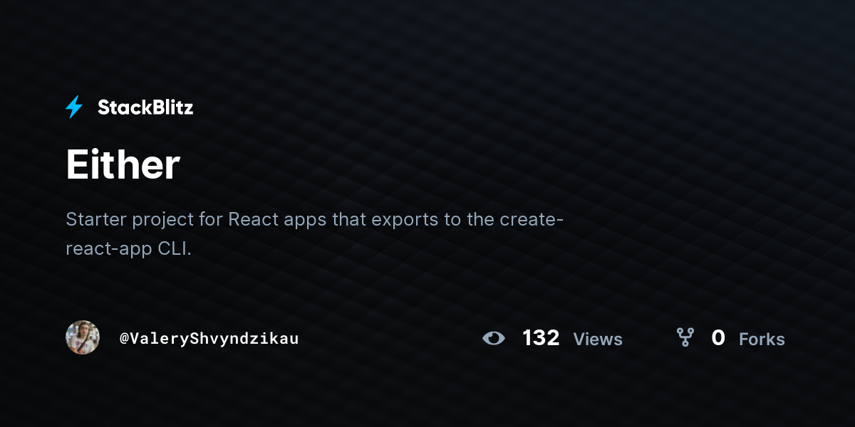 Either - StackBlitz