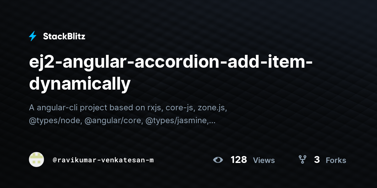 ej2-angular-accordion-add-item-dynamically - StackBlitz ej2-angular-accordion-add-item-dynamically - StackBlitz