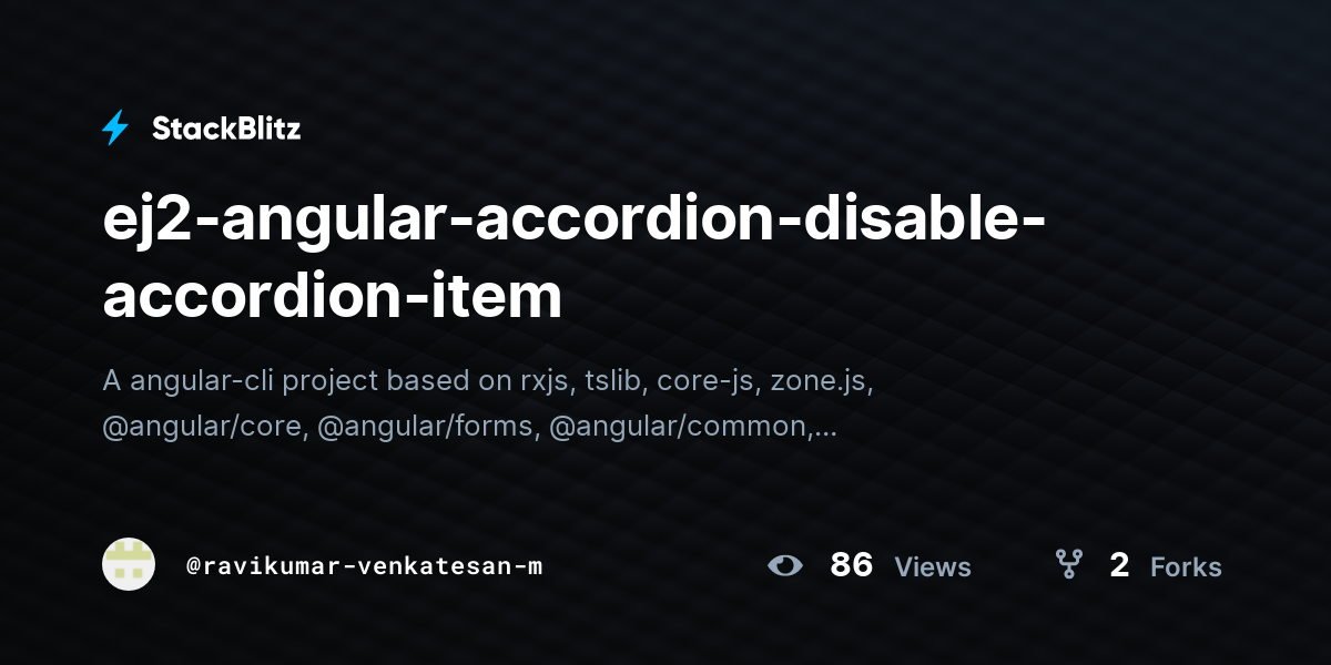 ej2-angular-accordion-disable-accordion-item - StackBlitz ej2-angular-accordion-disable-accordion-item - StackBlitz