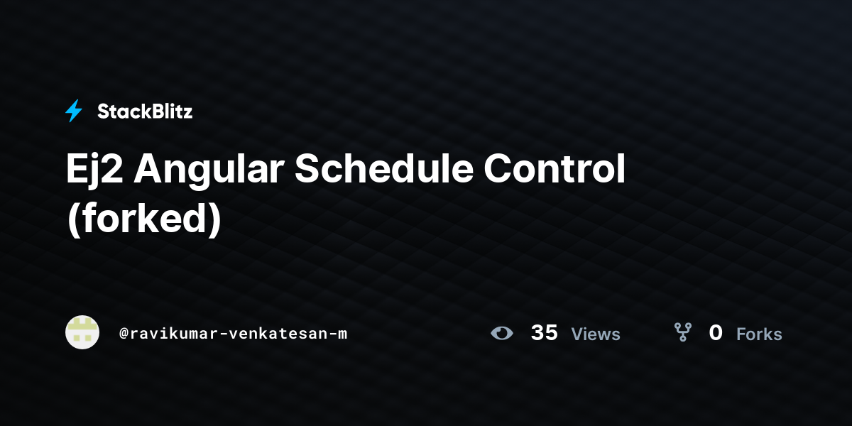 Ej2 Angular Schedule Control (forked) - StackBlitz Ej2 Angular Schedule Control (forked) - StackBlitz