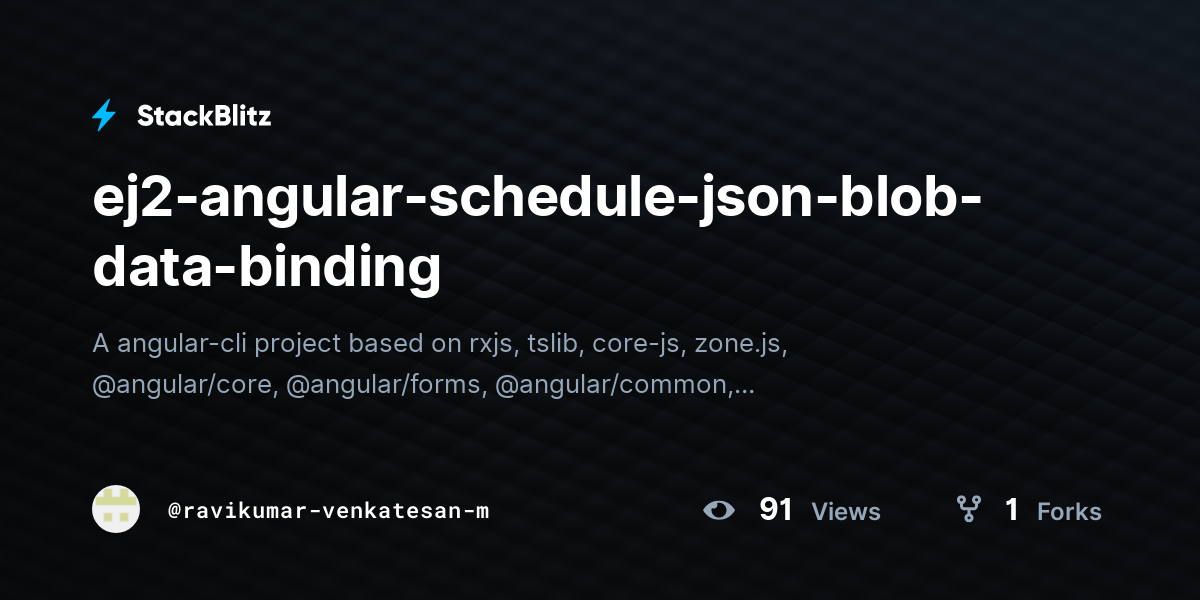 ej2-angular-schedule-json-blob-data-binding - StackBlitz