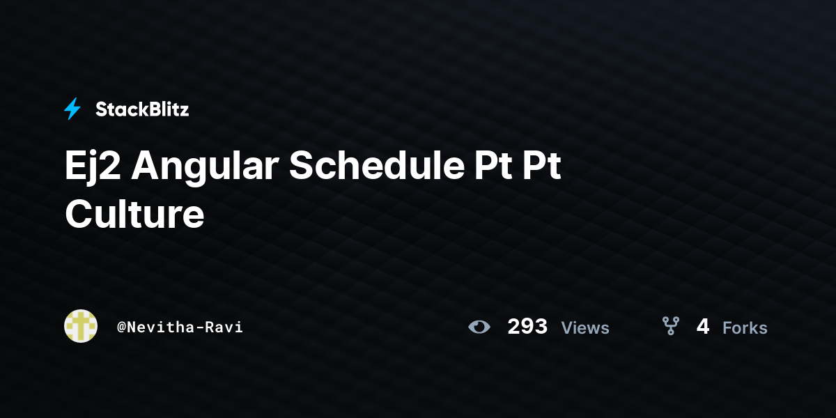 Ej2 Angular Schedule Pt Pt Culture - StackBlitz Ej2 Angular Schedule Pt Pt Culture - StackBlitz