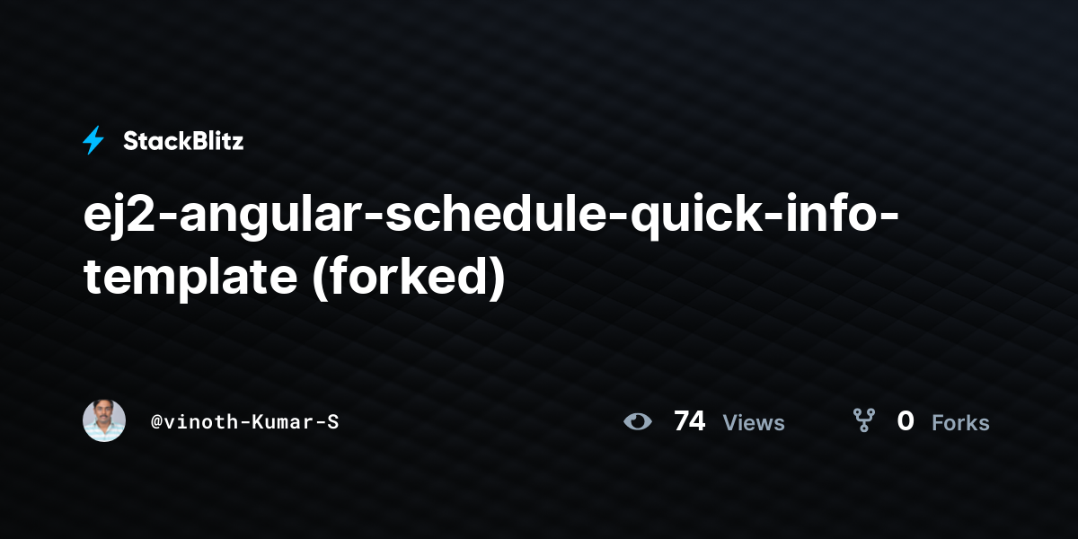 ej2-angular-schedule-quick-info-template (forked) - StackBlitz ej2-angular-schedule-quick-info-template (forked) - StackBlitz