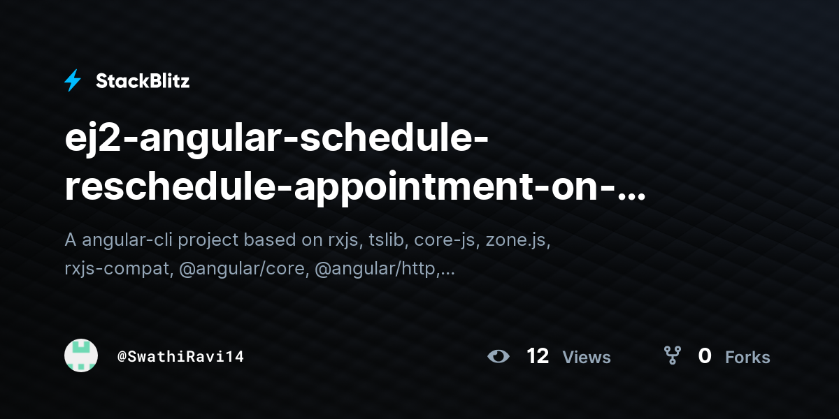 ej2-angular-schedule-reschedule-appointment-on-drag-stop (forked ... ej2-angular-schedule-reschedule-appointment-on-drag-stop (forked ...