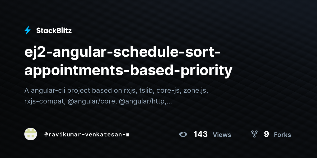 ej2-angular-schedule-sort-appointments-based-priority - StackBlitz