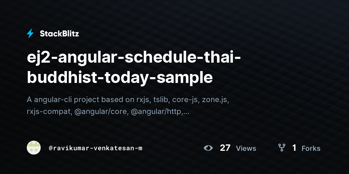 ej2-angular-schedule-thai-buddhist-today-sample - StackBlitz ej2-angular-schedule-thai-buddhist-today-sample - StackBlitz