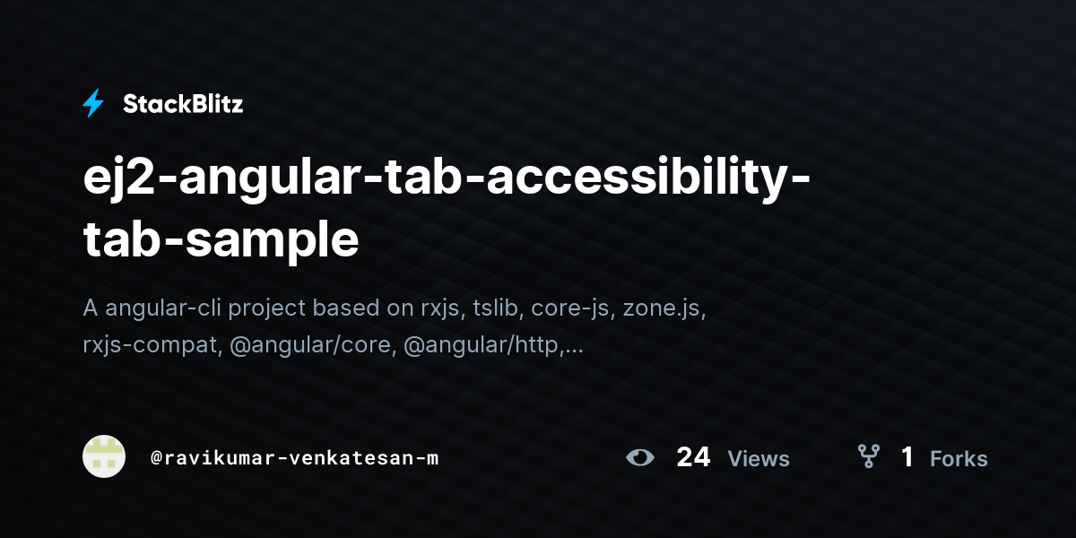 ej2-angular-tab-accessibility-tab-sample - StackBlitz ej2-angular-tab-accessibility-tab-sample - StackBlitz