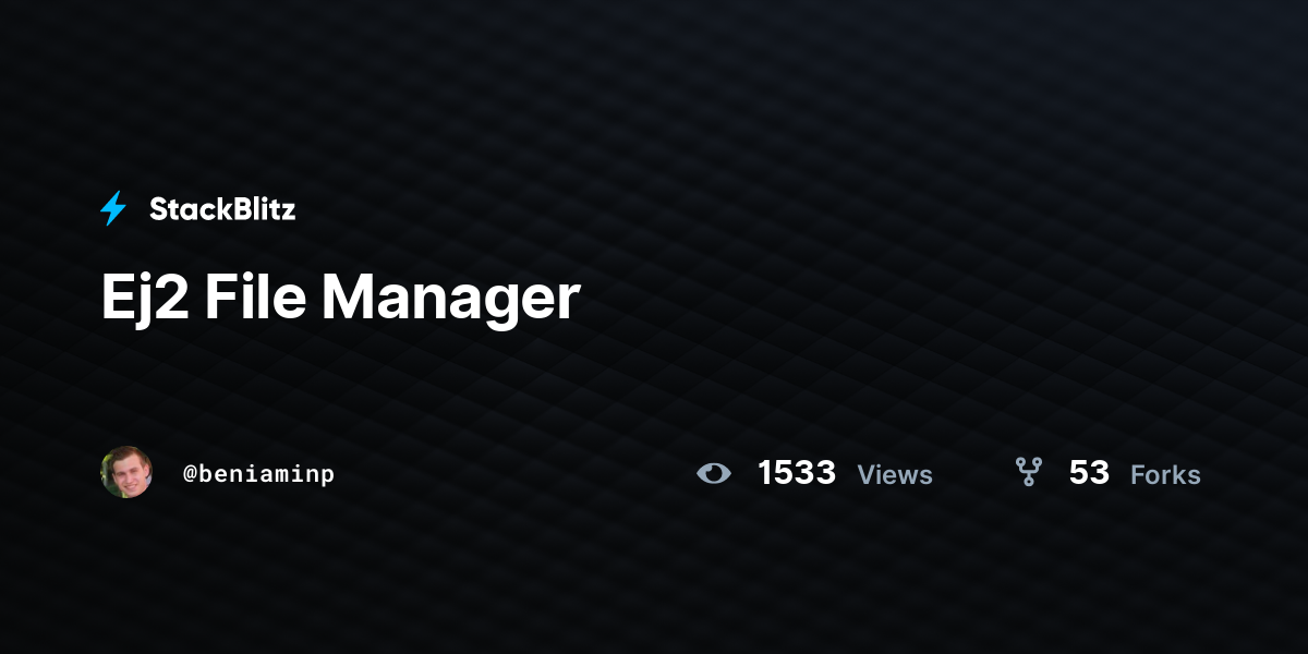 Ej2 File Manager - StackBlitz