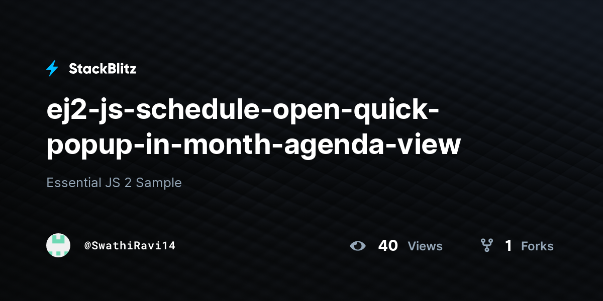 ej2-js-schedule-open-quick-popup-in-month-agenda-view - StackBlitz ej2-js-schedule-open-quick-popup-in-month-agenda-view - StackBlitz