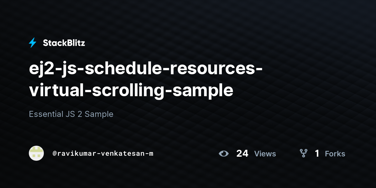ej2-js-schedule-resources-virtual-scrolling-sample - StackBlitz ej2-js-schedule-resources-virtual-scrolling-sample - StackBlitz