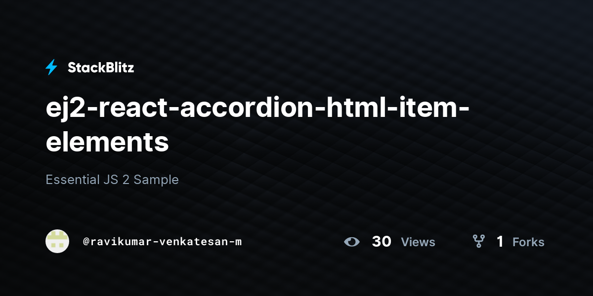 ej2-react-accordion-html-item-elements - StackBlitz ej2-react-accordion-html-item-elements - StackBlitz