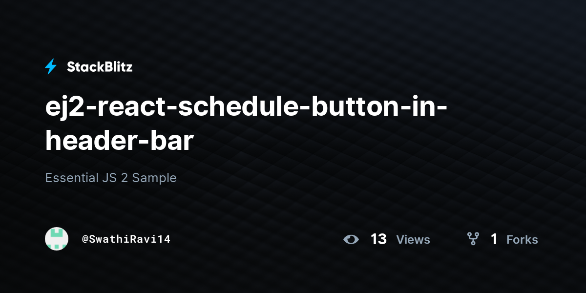 ej2-react-schedule-button-in-header-bar - StackBlitz ej2-react-schedule-button-in-header-bar - StackBlitz