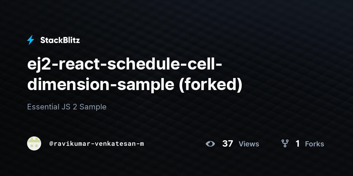 ej2-react-schedule-cell-dimension-sample (forked) - StackBlitz ej2-react-schedule-cell-dimension-sample (forked) - StackBlitz