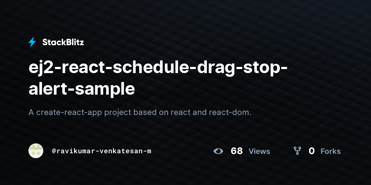 ej2-react-schedule-drag-stop-alert-sample - StackBlitz ej2-react-schedule-drag-stop-alert-sample - StackBlitz