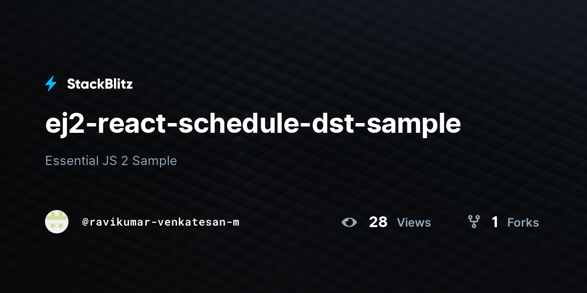 ej2-react-schedule-dst-sample - StackBlitz