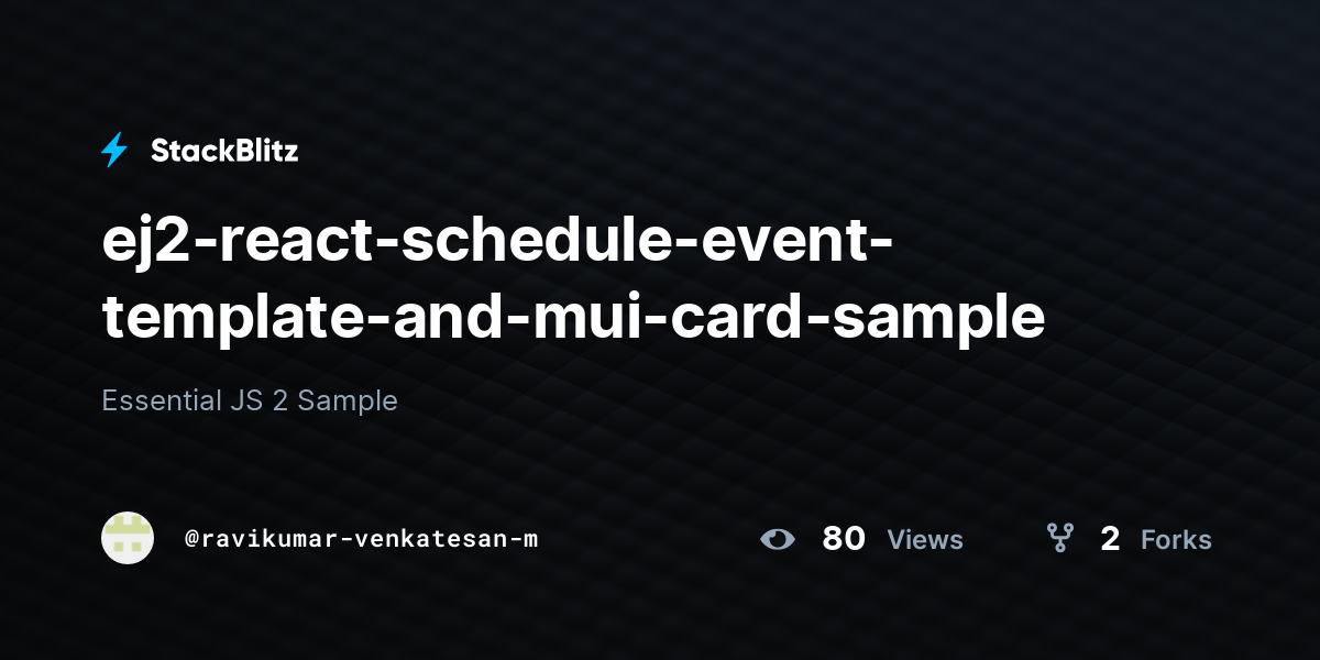 ej2-react-schedule-event-template-and-mui-card-sample - StackBlitz