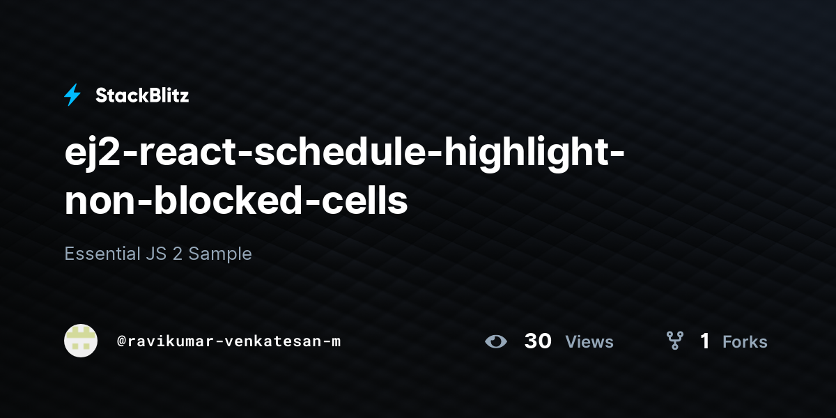 ej2-react-schedule-highlight-non-blocked-cells - StackBlitz ej2-react-schedule-highlight-non-blocked-cells - StackBlitz