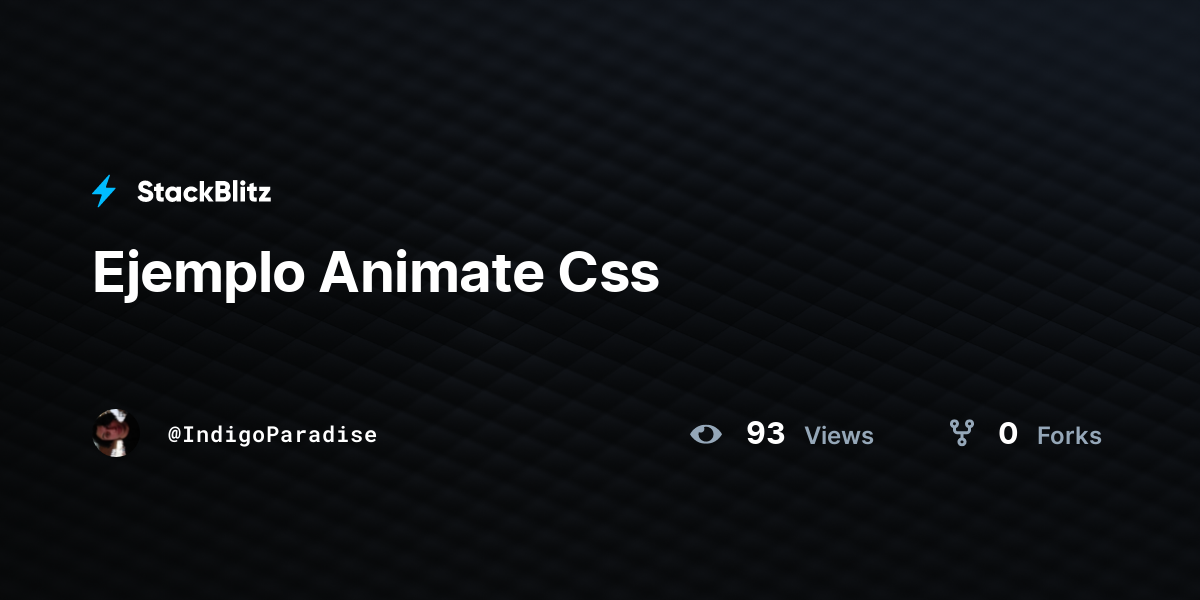 Ejemplo Animate Css - StackBlitz Ejemplo Animate Css - StackBlitz