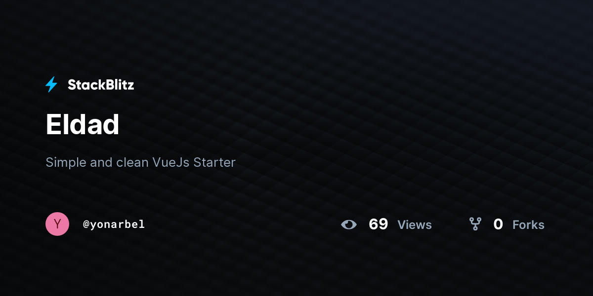 Eldad - StackBlitz