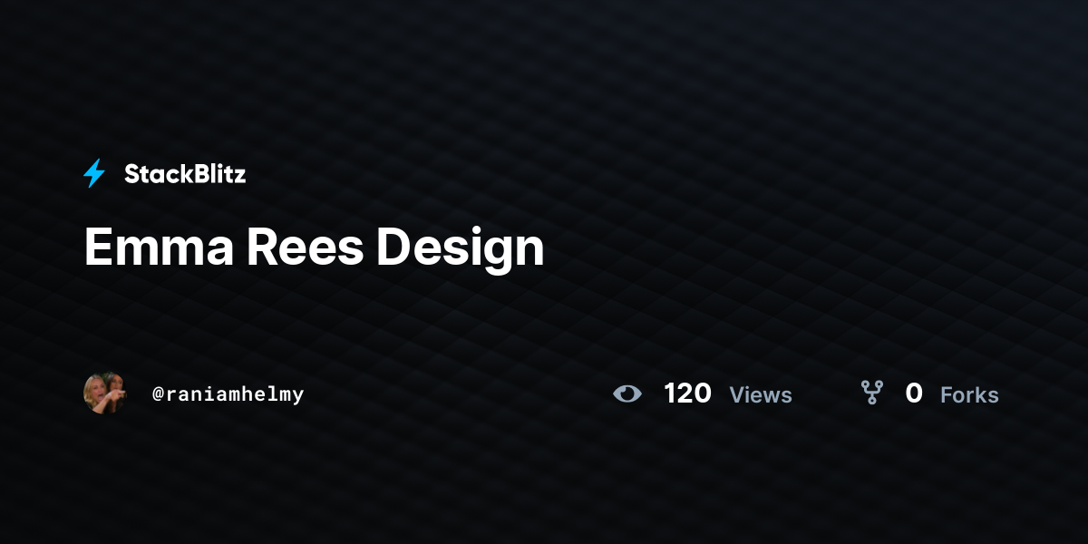 Emma Rees Design - StackBlitz