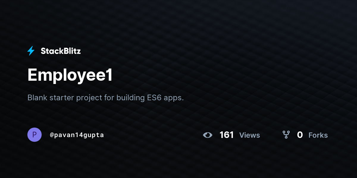 Employee1 - StackBlitz