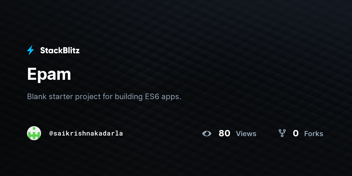 Epam - StackBlitz