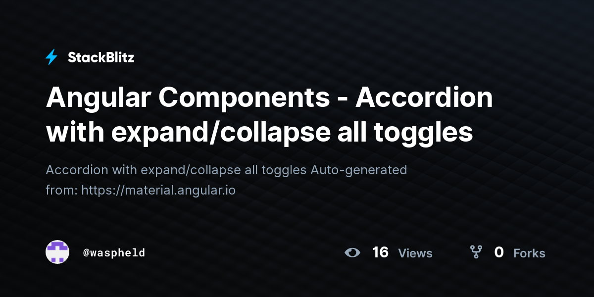 Angular Components - Accordion with expand/collapse all toggles ...