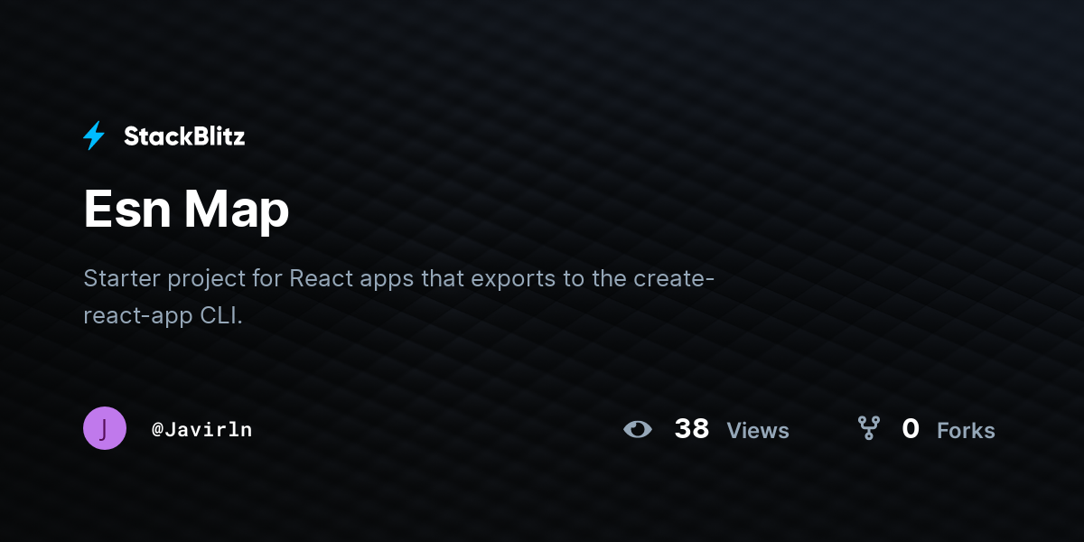 Esn Map - StackBlitz