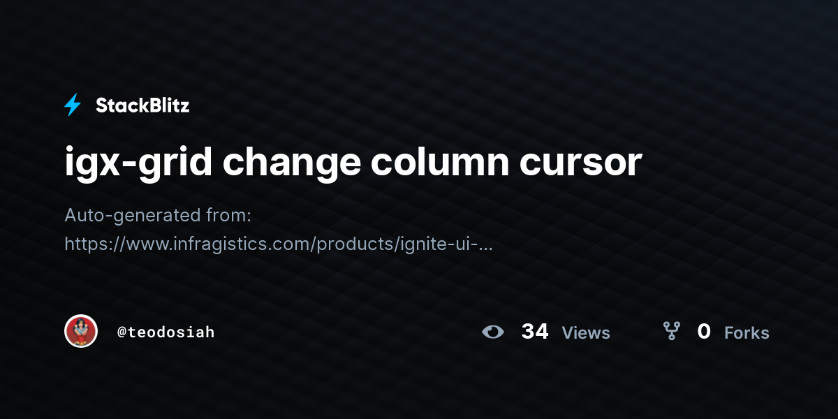 igx-grid change column cursor - StackBlitz