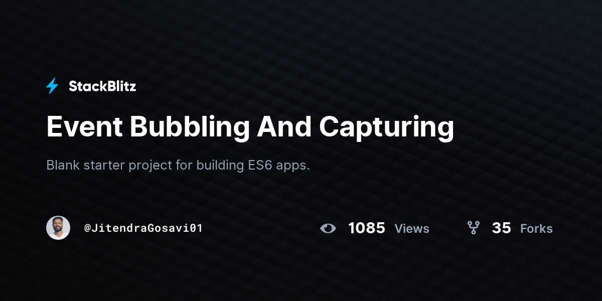 Event Bubbling And Capturing - StackBlitz