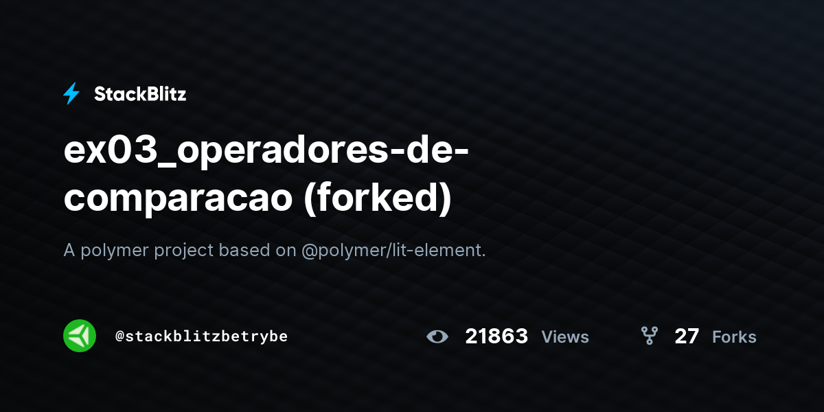 ex03_operadores-de-comparacao (forked) - StackBlitz