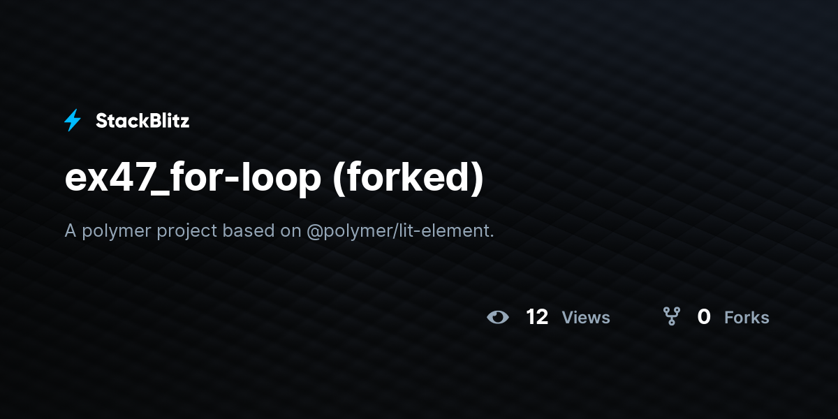 ex47_for-loop (forked) - StackBlitz