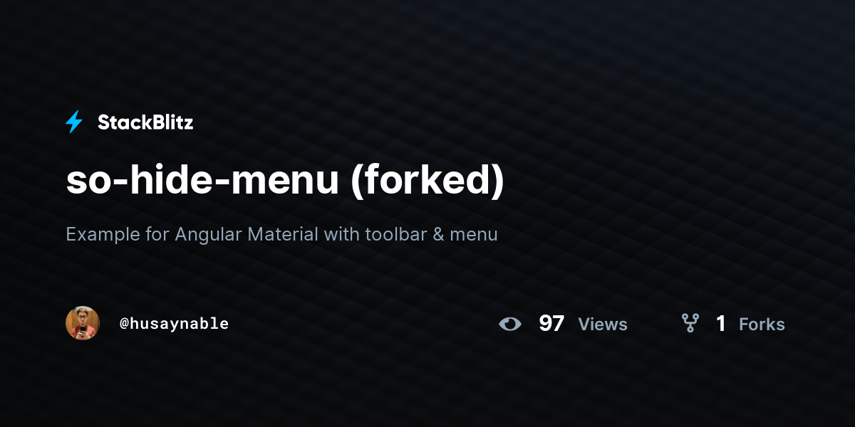 so-hide-menu (forked) - StackBlitz so-hide-menu (forked) - StackBlitz