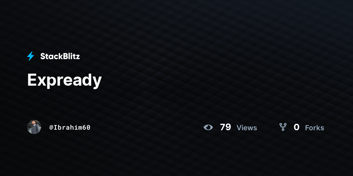 Expready - StackBlitz