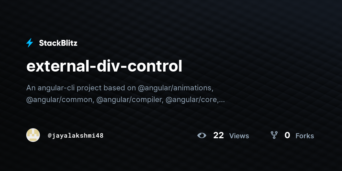 external-div-control - StackBlitz