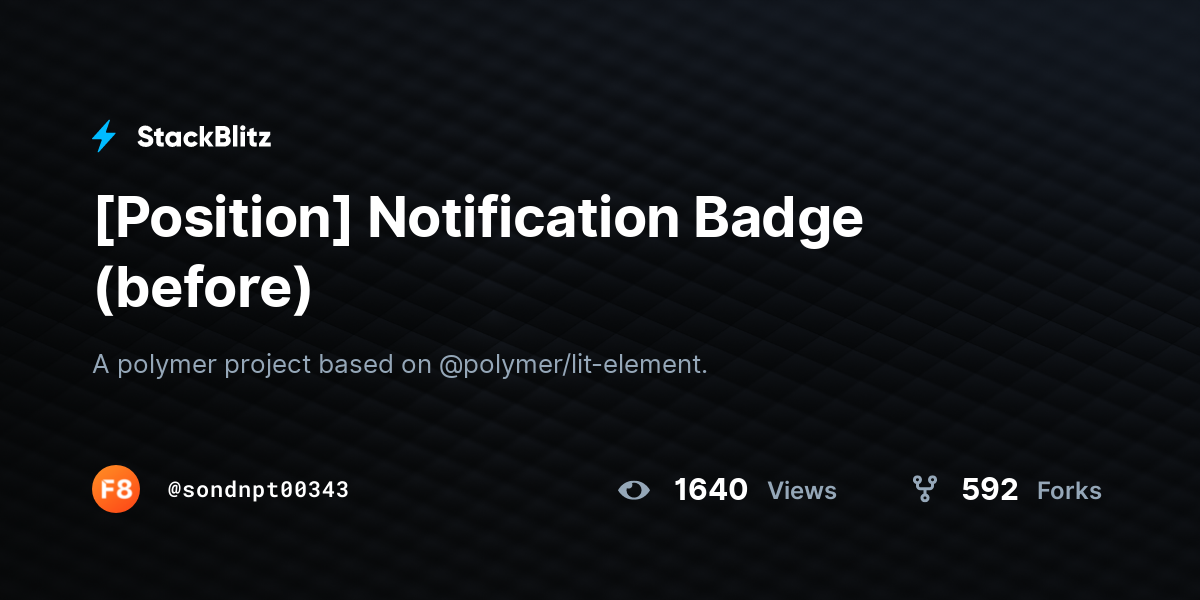 [Position] Notification Badge (before) - StackBlitz