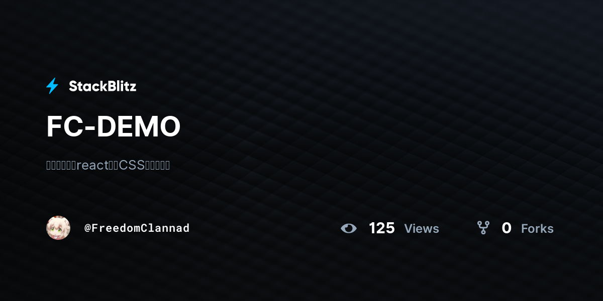 FC-DEMO - StackBlitz